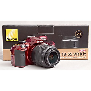 NIKON RED D3200 & 18-55mm VR+ Nikon 55-200mm VR kit + MORE!