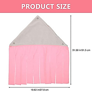 iplusmile Sides Fit Pig Bed for Peekaboo House Pet Rat Ferrets Small Animal Hamsters Hanging Hammock Curtain Squirrel Mice Corner Chinchilla Hedgehog Forest Fleece Animals Decor Bunny