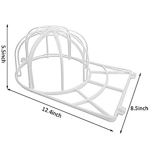 Hat Washer for Washing Machine,3 Pack Baseball Hat Washer,Cap Washer for Baseball Caps,Hat Cleaner Washing Cage,Dishwasher Hat Cleaning Rack Frame Holder,Curved/Flat Bill Ball Cap Shaper Protector