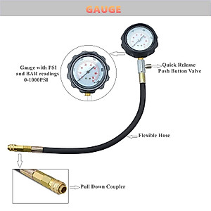 Prokomon 17 pc Diesel Engine Cylinder Compression Tester Tool Kit Set Automotive Compressor