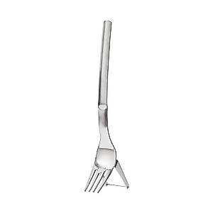 2 in 1 Fruit Fork, Stainless Steel Watermelon Fork Slicer, Durable Watermelon Forks, Fruit Knife Cutting Tool, for Kitchen Party Camping, Sliver