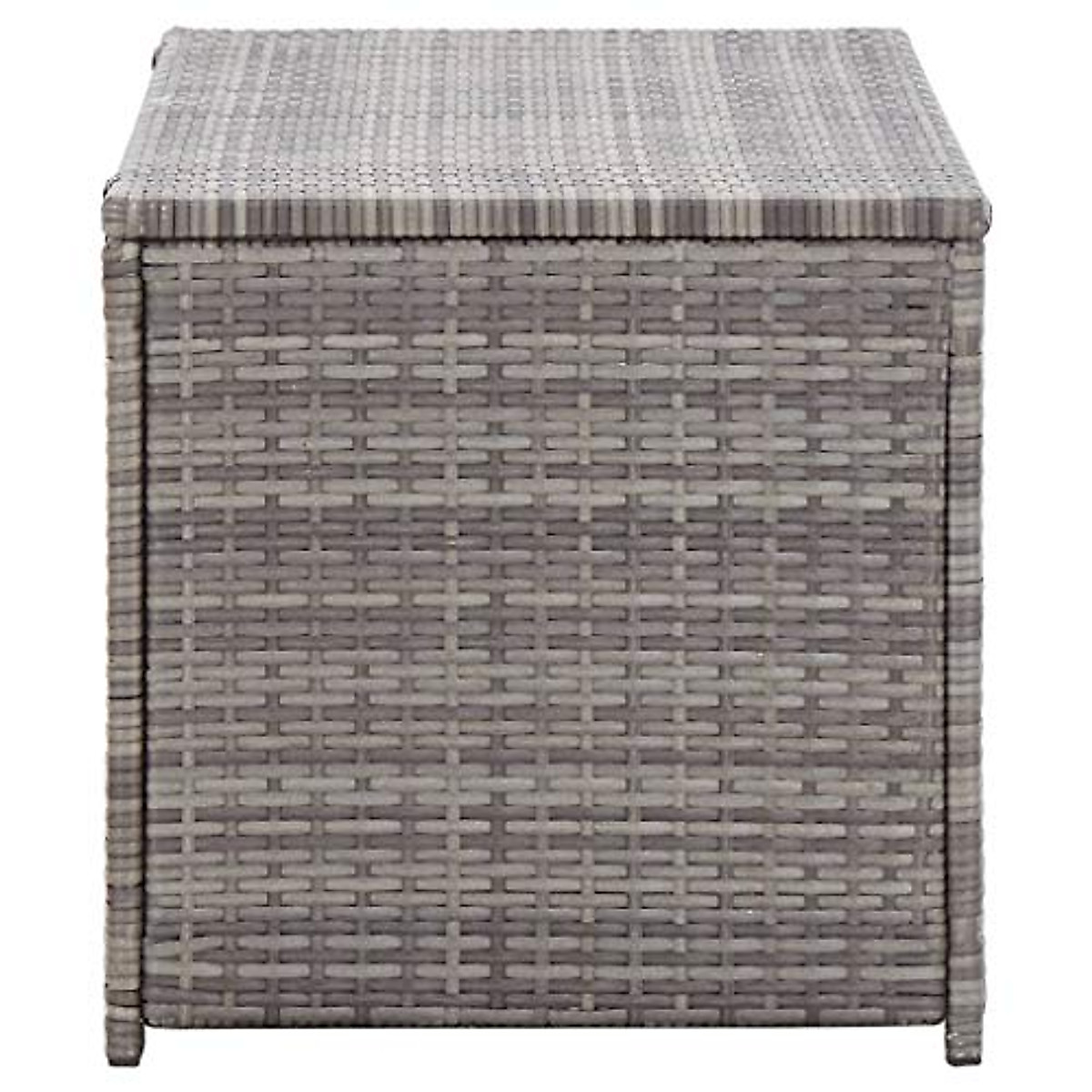 Canditree Outdoor Large Storage Box Rattan, Deck Box Storage Container for Patio Poolside Garden (39.4"x19.7"x19.7")