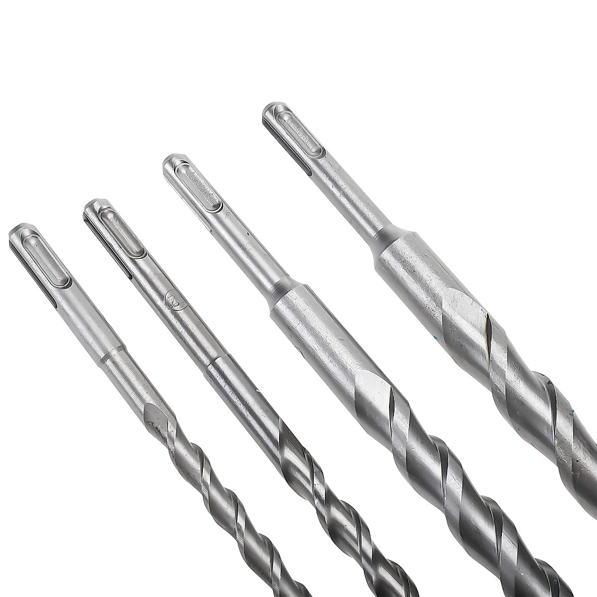 SDS Plus Rotary Hammer Drill Bits 20pcs SDS+ Carbide Tip Concrete Masonry Hole Tools with Storage Case Drill Bits Size Range 3/16"~13/16"