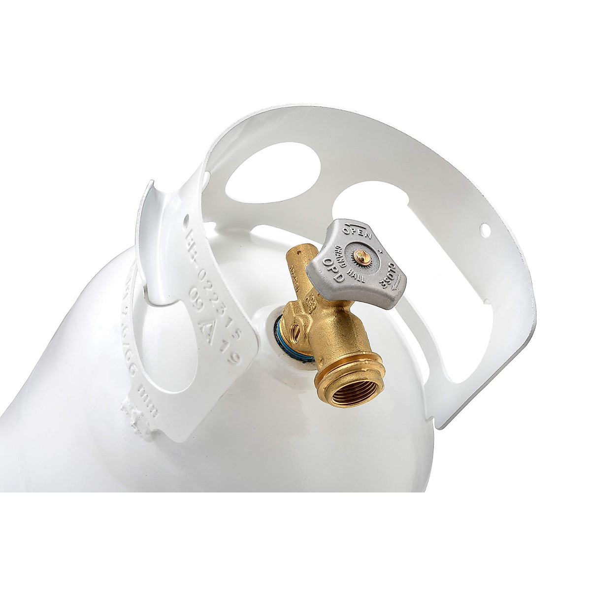 Flame King Propane Torch Kit Heavy Duty Weed Burner, 500,000 BTU & YSN5LB 5 Pound Propane Tank Cylinder, Great For Portable Grills, Fire Pits, Heaters And Overlanding, White