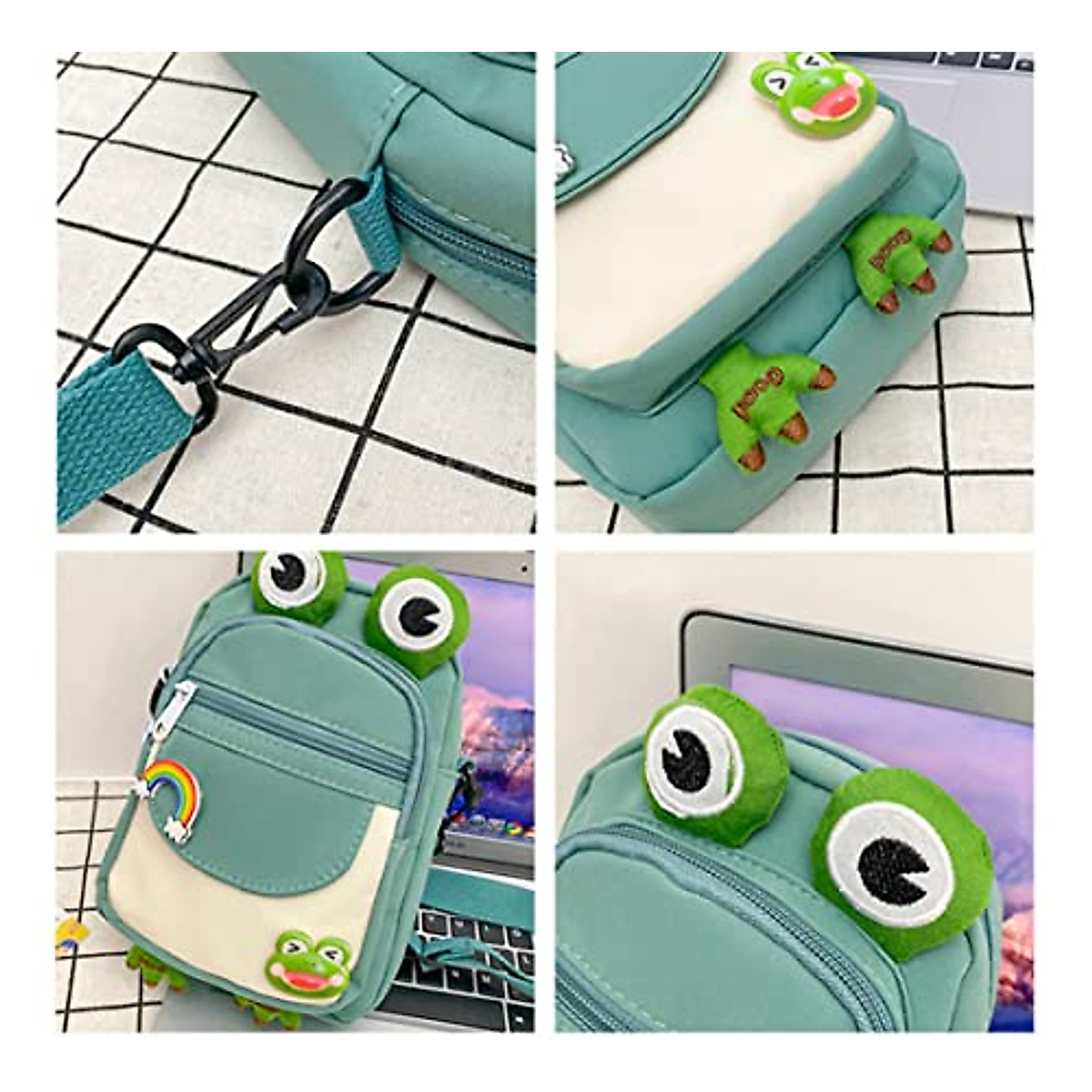 Crossbody Bags for Women Cute Cell Phone Purse Tote Bag Hobo Bag Small Frog Bag Satchel Bag Cow Shoulder Bag Handbag 2023
