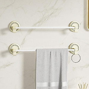 Nordic Towel Rack Bathroom Multi-Functional Wall-Mounted Bath Towel rack北欧毛巾架浴室多功能壁挂浴巾架免打孔无痕毛巾杆卫生间置物架 Kitchen Accessories/1186