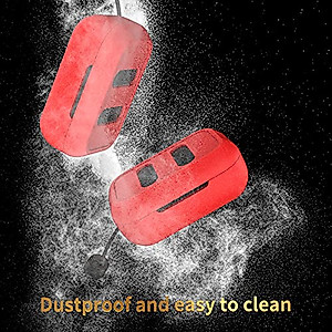 WQNIDE Case for Skullcandy Dime, Waterproof & Shockproof Silicone Carrying Protective Case,Skullcandy Dime True Wireless Earbuds Case Cover(Red)