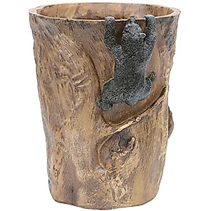 Climbing Black Bears Waste Basket