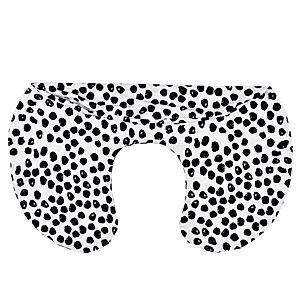 FENICAL Multifunctional Nursing Pillow Covers Slipcover U Maternity Breastfeeding Newborn Cushion Covers Infant Feeding Cushion Covers - Black Dots