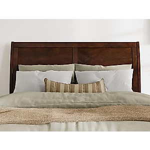 AFI Portland Queen Size Headboard with Attachable Charger in Walnut