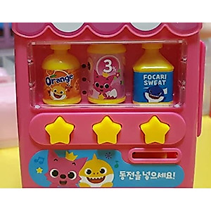 Kids Baby Cute Shark Family Mini Drink Vending Machine Toy+2Cheese#.3 Tissue