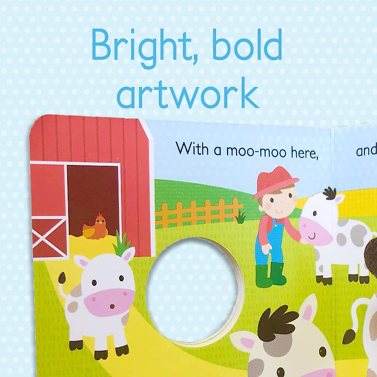 Old MacDonald Had a Farm Finger Puppet Board Book Nursery Rhyme, Ages 1-4