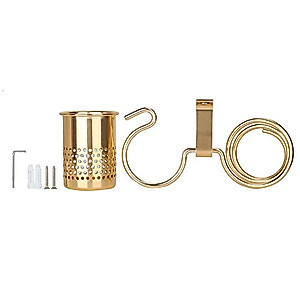 Hair Dryer Holder, Bathroom Hair Dryer Organizer Wall Mount Stand Hair Blow Dryer Hanging Rack Wall Mounted Organizer Multipurpose Rack(02)