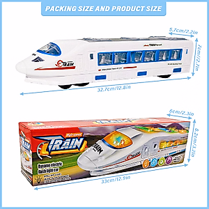 YJMYYX Toys for 3-12 Year Old Boys, Electric Train Toys with 3D Light & Music, Perfect Christmas Birthday Gifts for 3 4 5 6 7 8 Year Old Kids, Boys & Girls