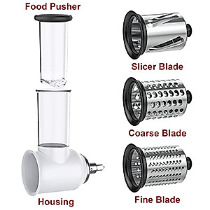 Slicer Shredder Attachment for KitchenAid Stand Mixers, Vegetable Slicer Attachment for Kitchenaid, Cheese Grater Attachment for KitchenAid by Gvode