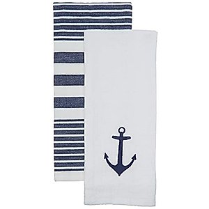 DEI Anchor Dish Towel, 18" x 28", Mulitcolor