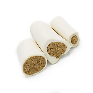 Barkworthies 3-4" Bacon & Cheese Stuffed Shin Bones for Dogs