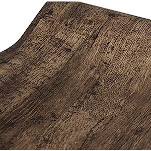 Brown Wood Grain Contact Paper Self Adhesive Shelf Liner Cabinet Countertop Drawer Table Door Sticker 17.7 X 78.7 Inches