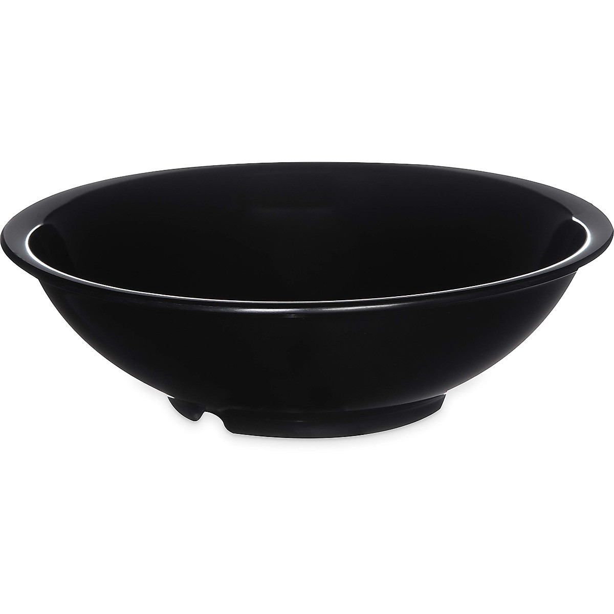 Carlisle FoodService Products 800B03 Melamine Salad Bowl, 27 oz, Black