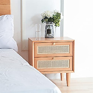 HIGOH Bedside Table Bedside Cabinet Household Living Room Storage Side Cabinet Home Storage Cabinet Bedroom Furniture Nightstand