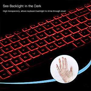 Ultra Thin Keyboard Cover for Newest HP OMEN 15-DC 15.6", Clear Keyboard Protective Skin for HP 15-dc0010nr 15-dc0020nr 15-dc0030nr 15-dc0051nr dc0052nr 15-dc0086nr 15-dc0087nr 15-dc0096nr Laptop