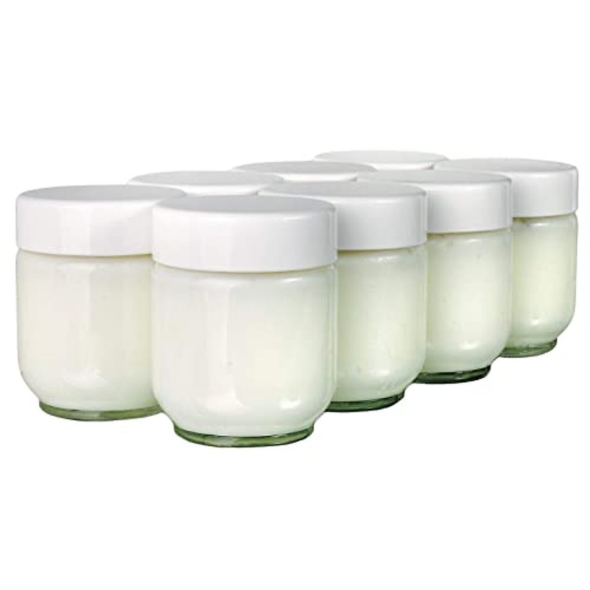 Euro Cuisine Glass Jars for Yogurt Maker, Set of 8