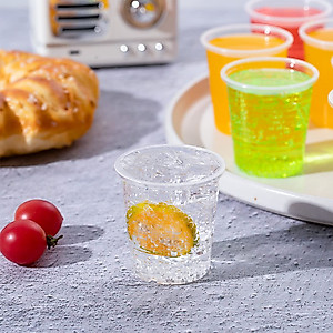 SIUQ 600 Pack 3 oz Clear Plastic Cups, Disposable Bathroom Mouthwash Cups, Small Plastic Drinking Cups for Ice Tea, Tasting, Party, Picnic, BBQ, Travel and Event