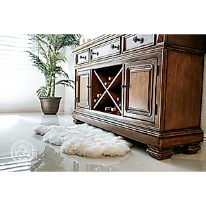 Genuine Natural Sheepskin Rug White 2 x 3 ft. Soft Premium Quality Bedside Rug Chair Seat Cover Rug Throw