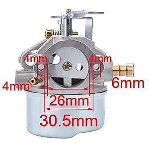 Hipa 640052 640349 HMSK100 HMSK80 Carburetor for Tecumseh 8 9 10 HP HMSK85 HMSK90 HMSK105 HMSK110 LH318SA LH358SA SnowBlower Thrower Engine Generator Chipper Shredder 640349 640052 640054 640058 Carb