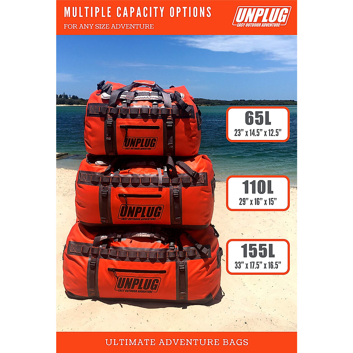 big duffle bag equipment duffle bag large waterproof luggage extra large duffle bag for travel kayaking accessories boating equipment backpack duffle bags for travel drybag waterproof bag (110L AO)