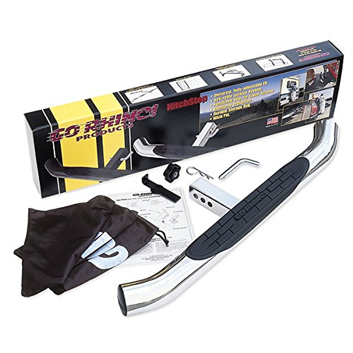 Go Rhino! 360C Chrome HitchStep for 2" Receivers