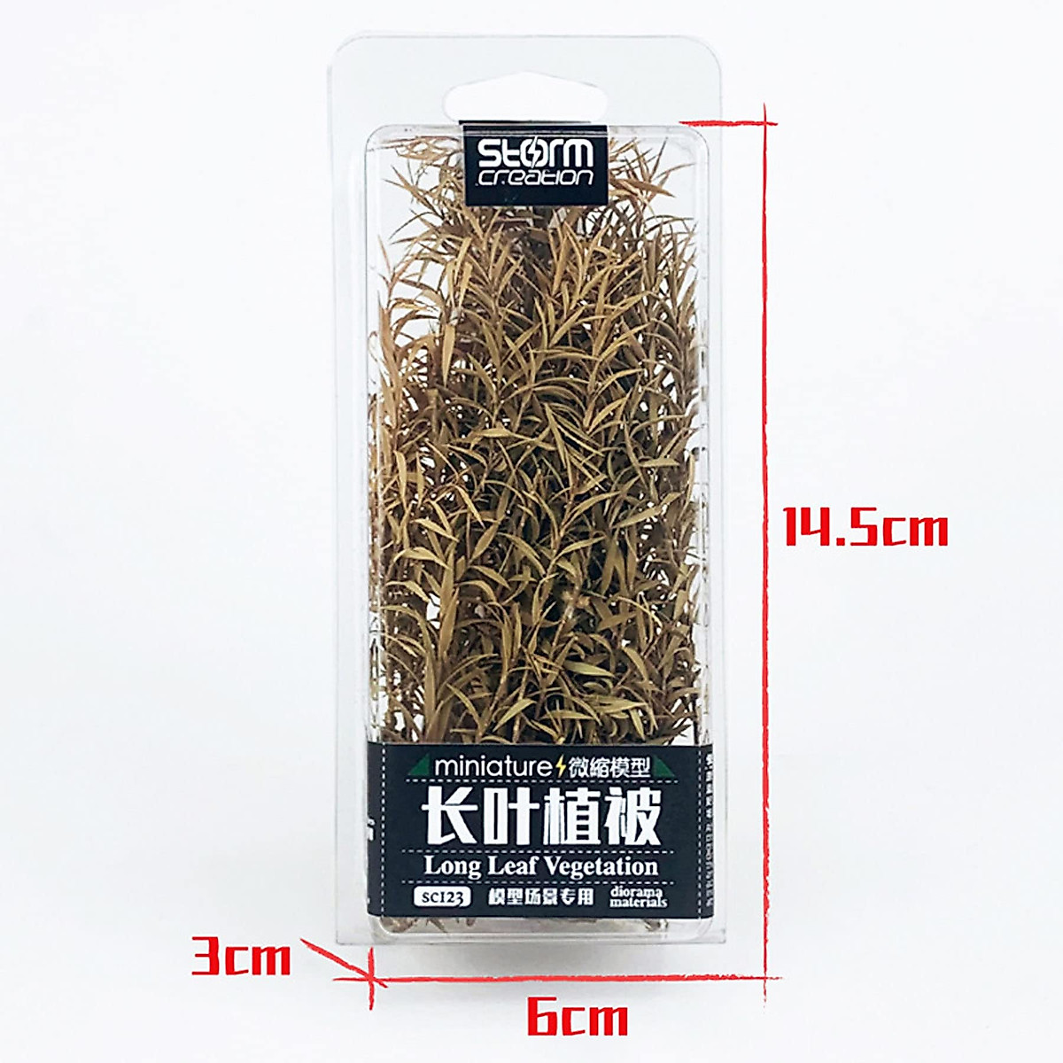 Cayway 2 Pack Static Grass Tuft, 2 Color Model Grass Tufts Railway Artificial Grass Long Shrub Vegetation Groups for DIY Architecture Building Model Railway Train Diorama Garden Scenery