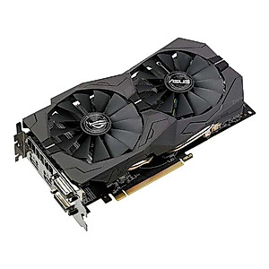 ASUS ROG Strix Radeon Rx 570 O4G Gaming OC Edition GDDR5 DP HDMI DVI VR Ready AMD Graphics Card (ROG-STRIX-RX570-O4G-GAMING)