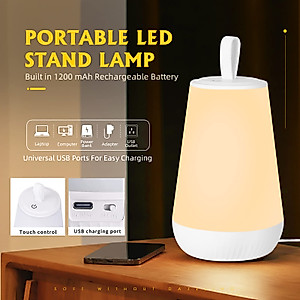 WIND STAR Baby Night Light for Kids, Nursery Night Lamp for Breastfeeding Rechargeable Bedside Touch Lamp/Warm White Mode&13 Color Changing Multicolor Lights for Bedroom Bedside,Living Room,Party