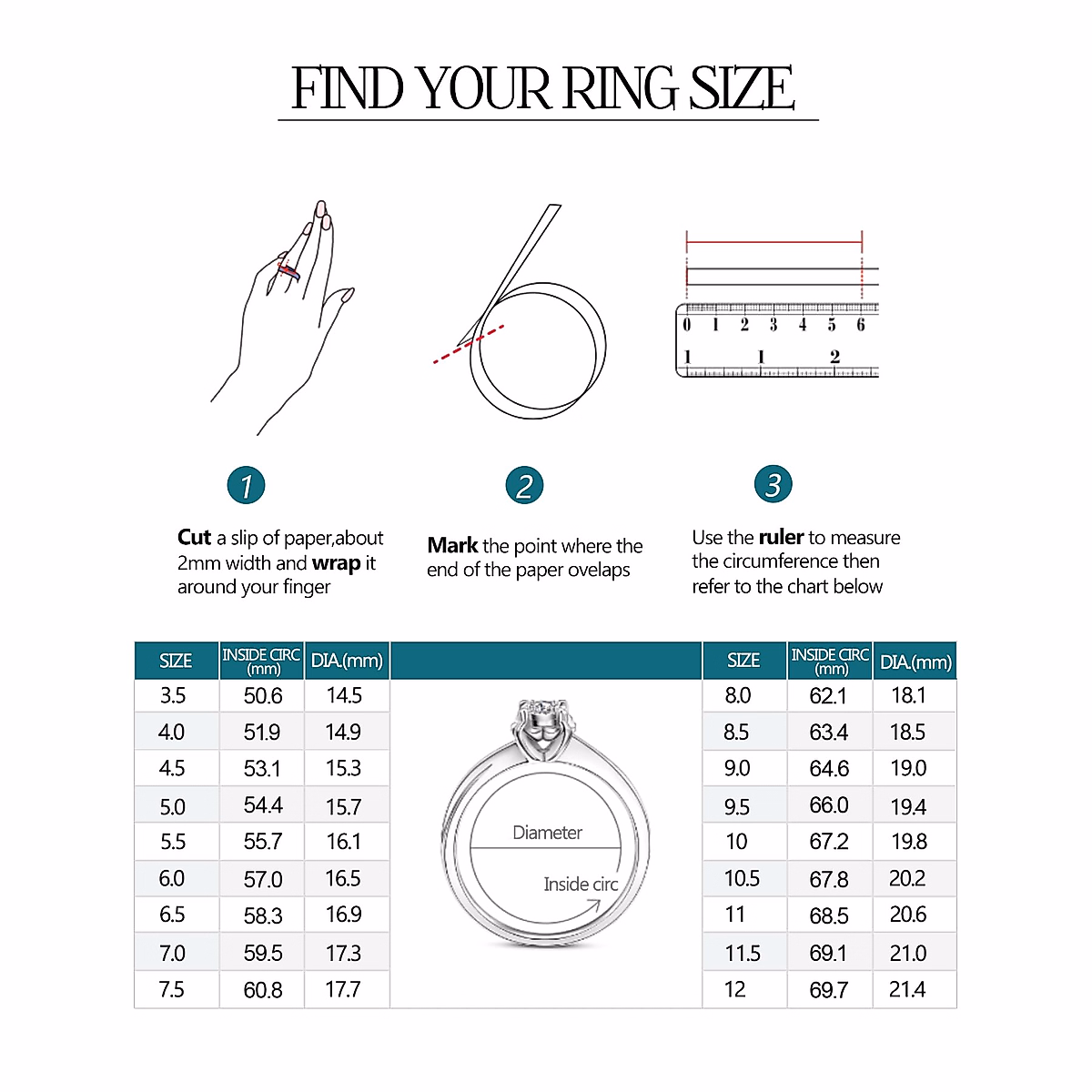 IMOLOVE Moissanite Oval Engagement Rings for Women 1.5CT Oval Ring Sterling Silver 18K White Gold Plated Solitaire Engagement Ring Promise Ring Wedding Ring for Her-70