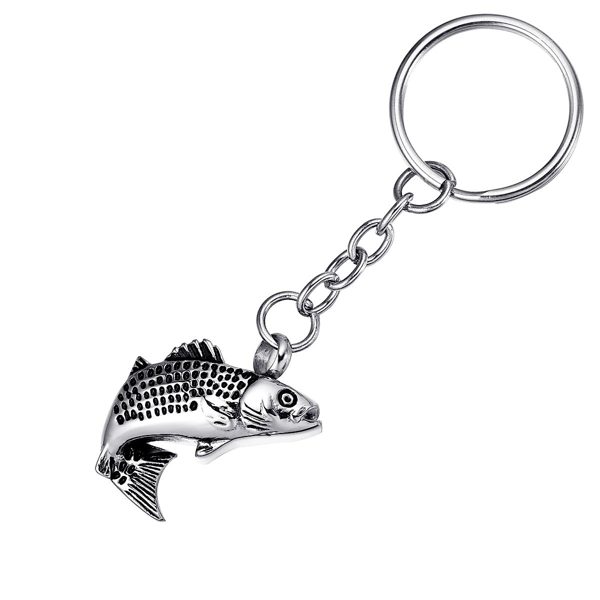 FCZDQ Lucky Fish Cremation Keychain for Ashes Memorial Keepsake Urn Pendant Jewelry with Funnel Kit