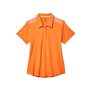 adidas Golf Ultimate365 Short Sleeve Polo, Amber Tint, Small