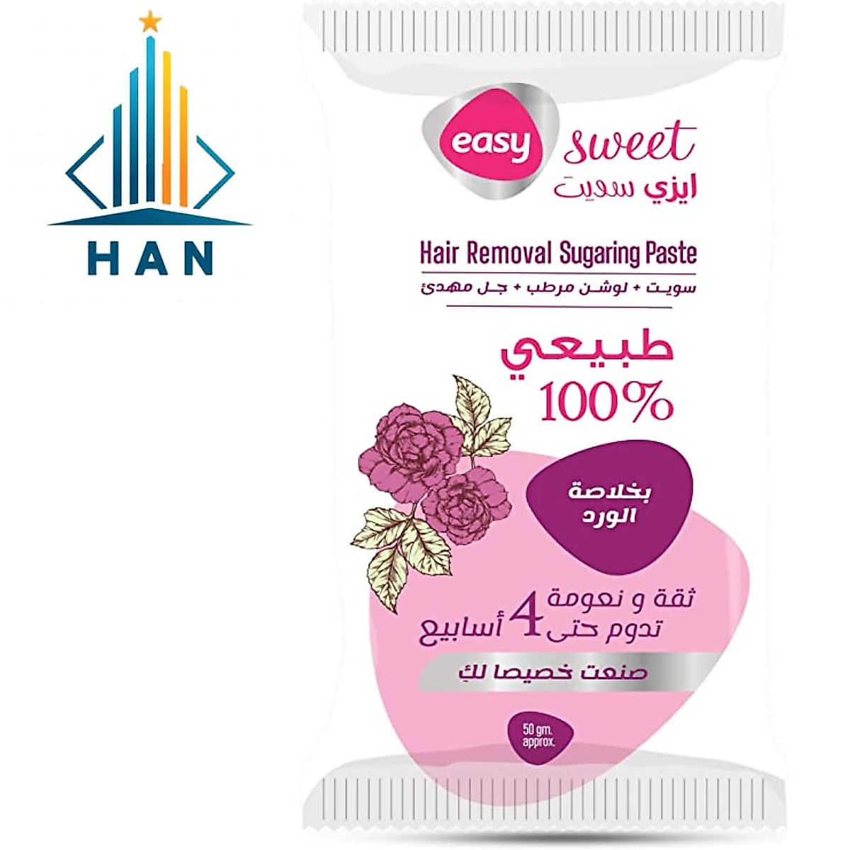 100 Pcs Wholesale Easy Sweet to Prepare Packs for Hair Removal Waxing, Waxing, Sugar Honey Sweetener Paste Natural For All Body Parts All Hair Types Brazilian Bikini Underarms Easy To Prepare - 100 packs