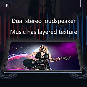 10.1 Inch Tablet, US Plug 100‑240V 512GB Expandable Octa Core 4G LTE Tablet for Office for Android 11 (Blue)