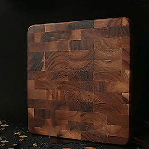 GINHA Chopping Board Set Large Square Cutting Board, End-Grain Cuts, All-Wood Cutting Board, Breadboard Sushi Plate, Non-Stick and Durable Kitchen Tools (Size : Small)