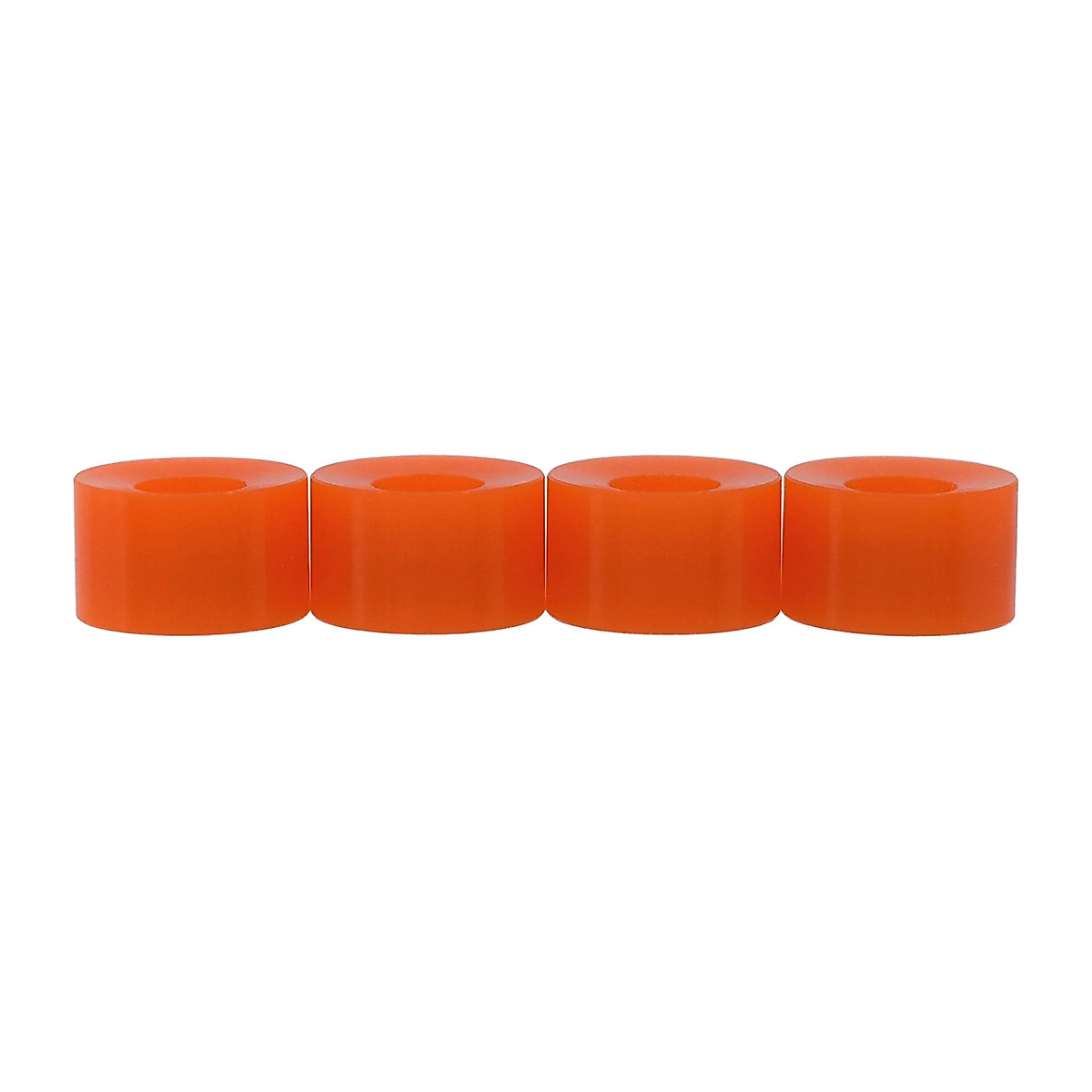 Teak Tuning Apex 71D Urethane Fingerboard Wheels - Cruiser Style, Bowl Shaped, 8.7mm Diameter - ABEC-9 Stealth Bearings - Made in The USA - Lava Orange Colorway