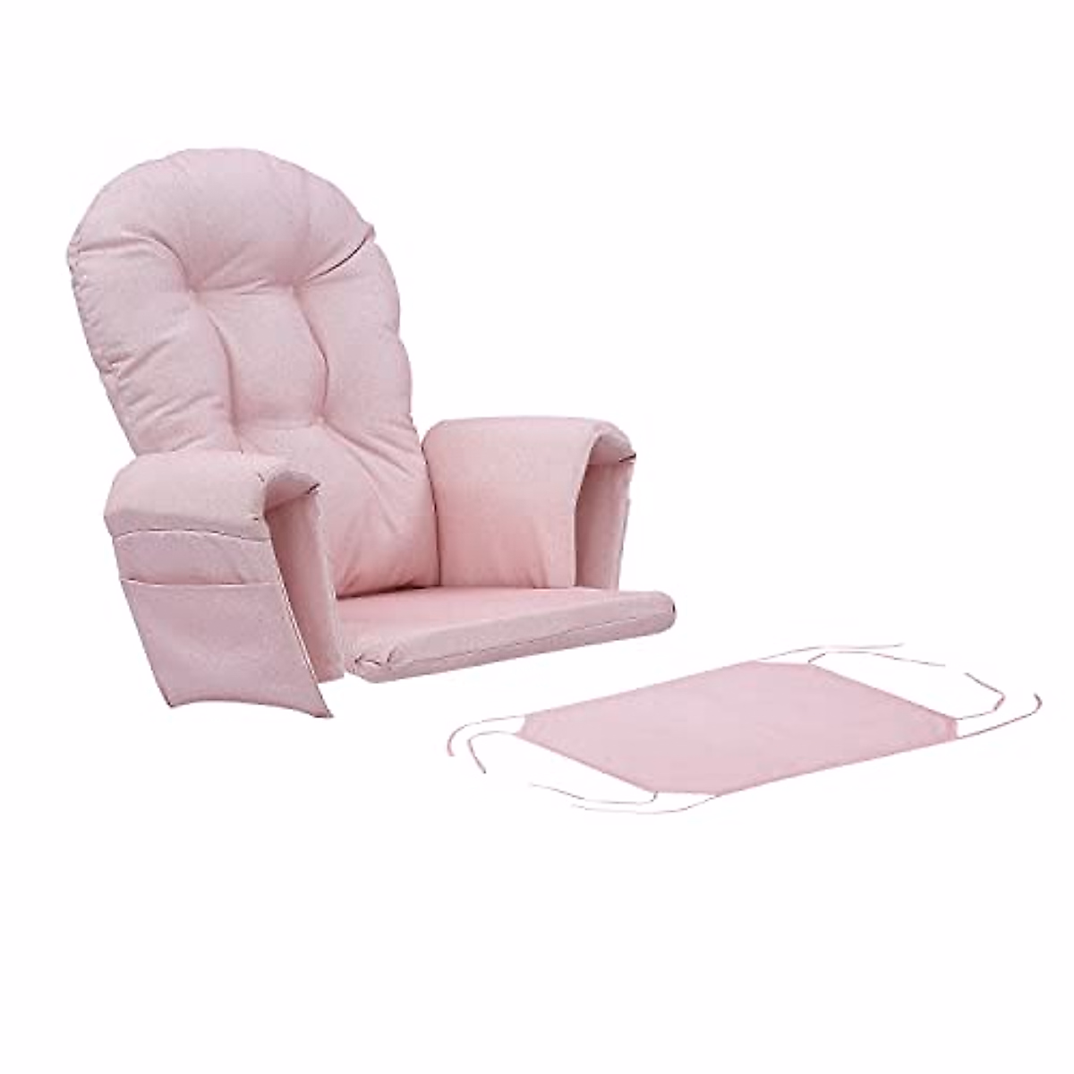 Rejoice Home Atoll Glider Rocking Chair Replacement Cushion Set - Pink Swirl One Size