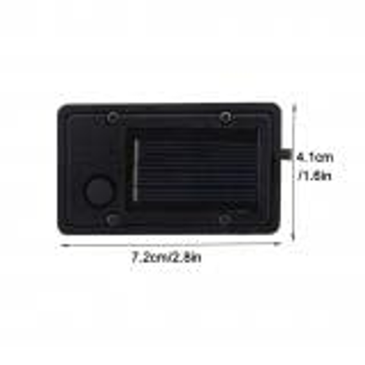 Yuhoo Solar Lantern Top Battery Box, Solar Light Replacement Top, Solar Lantern Panel Accessories Lid Lights Bulb Replacement Part for Garden Lawn Patio Yard (Black), free size