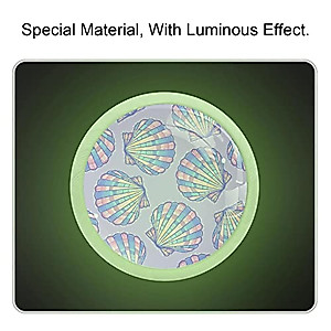 4 Packs Beautiful Rainbow Peal Shell Fluorescence Crystal Glass Cabinet Knobs Drawer Handles for Kitchen Cabinets Dresser Cupboard Wardrobe Pulls Handles