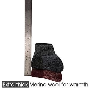 KAVANYISO Merino Wool Socks for Men Hiking Thermal Winter Crew Socks Boot Socks