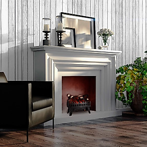 LED Electric Log Insert for Fireplaces-Heater with Realistic Energy Efficient LED Glowing Flame Ember Bed-Home and Hearth Accessories by Lavish Home