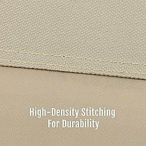 NXIEBFEK Porch Patio Swing Seat Cover, Bench Swing Replacement Covers, 600D Thicken Oxford Waterproof Fabric Swings Seat Cover for Outdoor Garden Swings Chair 58.3x19.7x19.7inch(Beige-L)