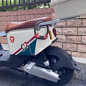 Bike Lock, 5-Digit Resettable Combination Anti Theft Mini Portable Bicycle Cable Locks for Bike Motorcycle Scooter (Red-12inch)