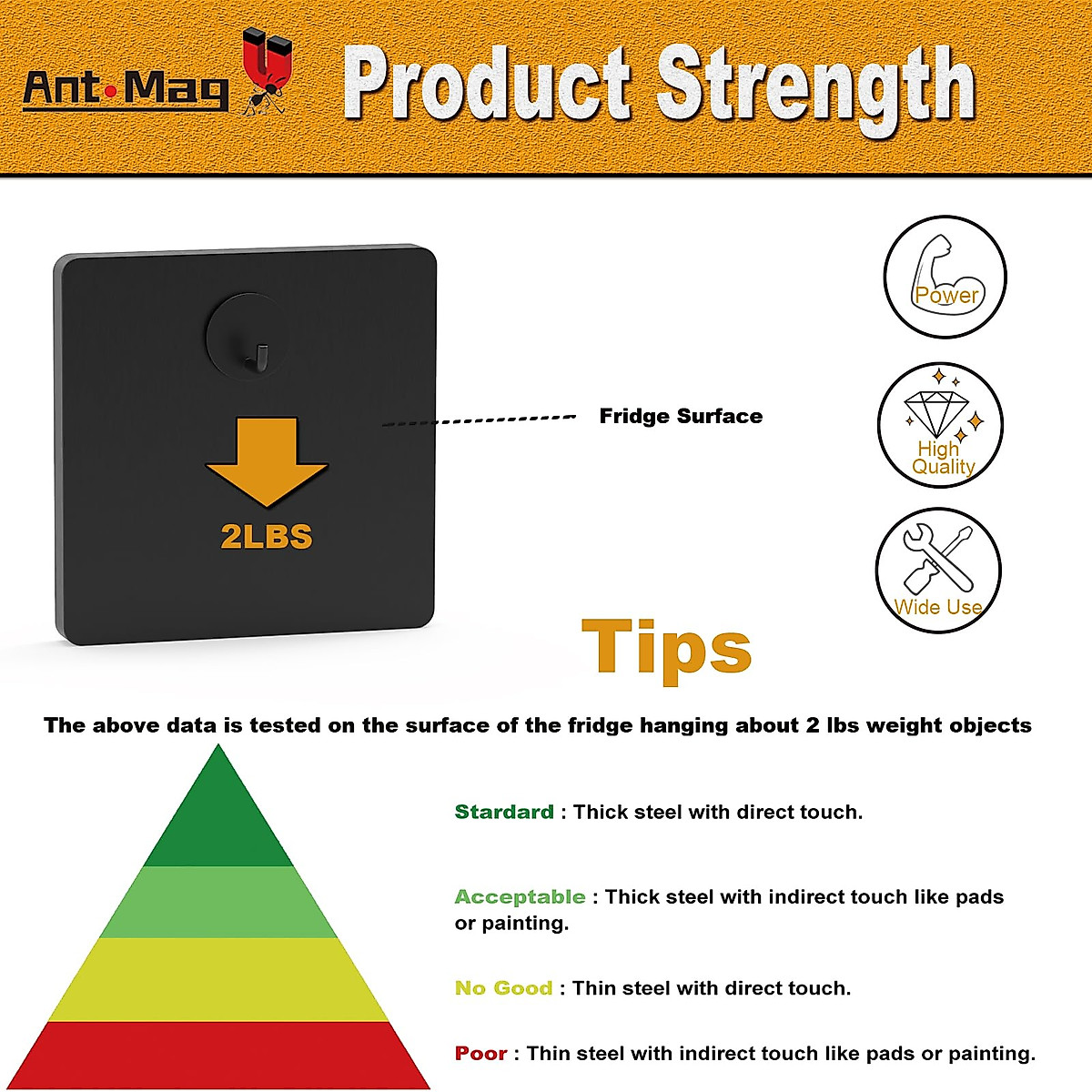 Ant Mag Magnetic Key Hooks 4 Pack Wall Mounted for Hanging Key Towel Bag Hat Scarf Wreath on Metal Surface for Home Kitchen Bathroom Fridge Cabinet Entryway