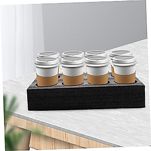 LABRIMP 2pcs Pearl Cotton Cup Holder Drink Carrier Tray Coffee Cup Bottle Carrier Coffee Cup Holders Car Cup Holders Coffee Tray Milk Tea Packing Tray Fixture Epe Pearl Cotton Foam Drinks